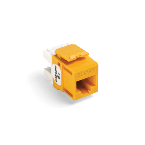 61110-RY6 Leviton Quickport eXtreme 6+ CAT6 Insert Yellow